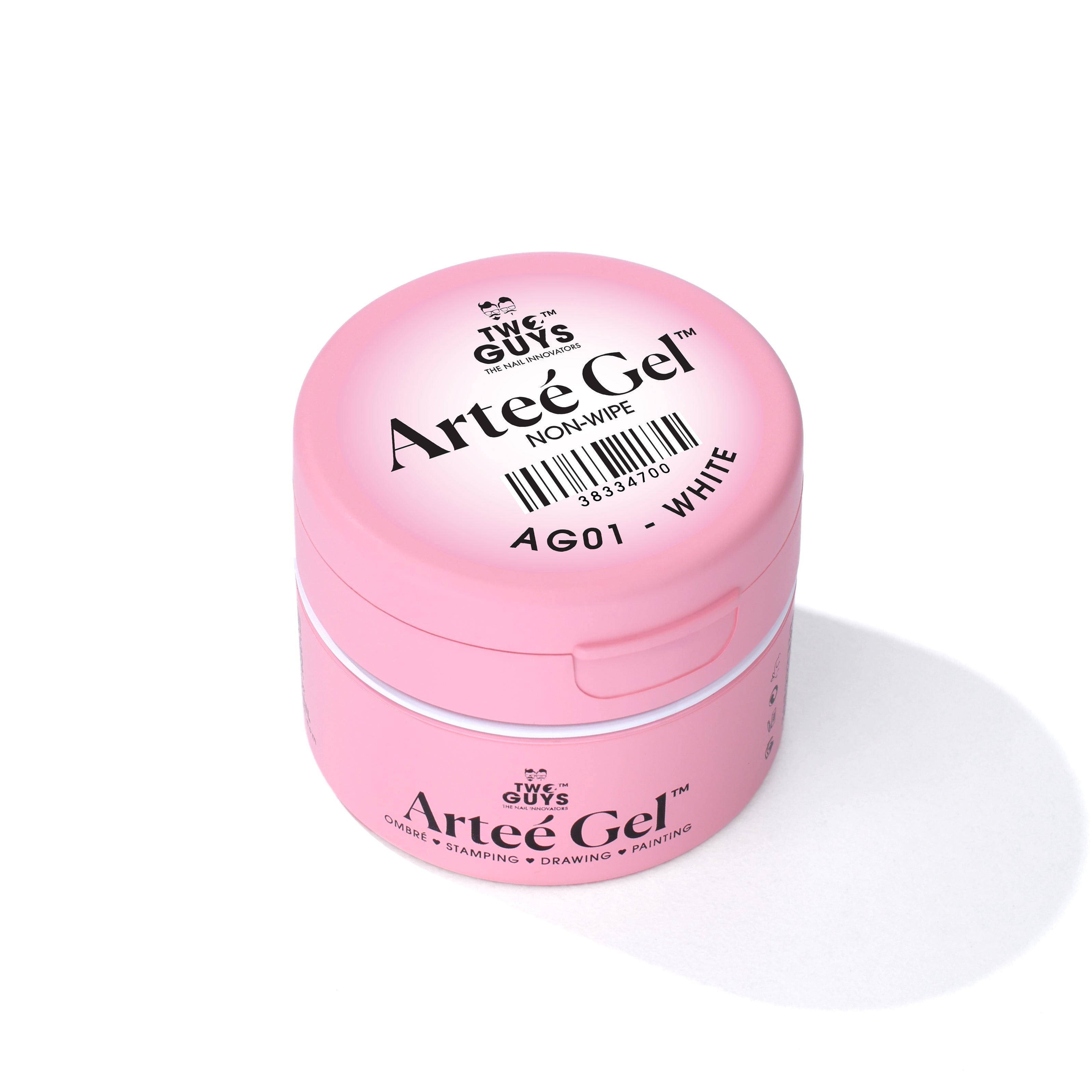 AG01 WHITE - Artee Gel™ Non-wipe – 2GUYS NAIL